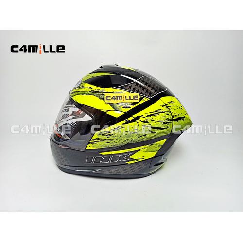 Jual HELM INK CL MAX #7 BLACK YELLOW FLUO FULL FACE - L - Jakarta Utara ...