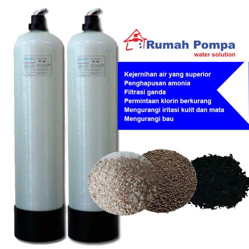 Jual PAKET FILTER AIR 2 TABUNG | FILTRASI ZAT LOGAM BERAT, WARNA, DAN ...