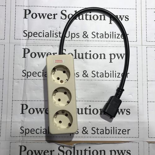 Jual Kabel listrik extension iec Output Ups colokan Ups Apc C14 3 ...