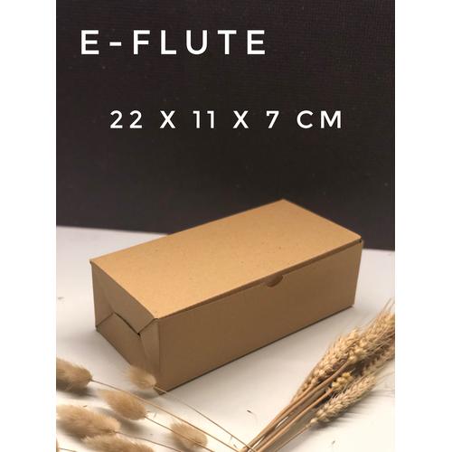 Jual Box Kardus E-Flute Coklat Untuk Packaging Olshop Sovenir 22x11x7 ...