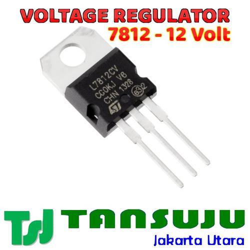 Jual IC Voltage Regulator Tegangan L 7812 L7812CV LM7812 5V 1.5A Original - Jakarta Utara ...