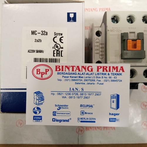 Jual Kontaktor / Contactor Metasol MC-32A 3P 40AF 220V AC LS Electric ...