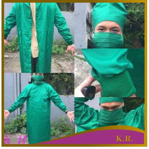 Jual Baju APD (Bisa dicuci) BAJU OPERASI ALLSIZE | GOWN APD KAIN DRILL ...