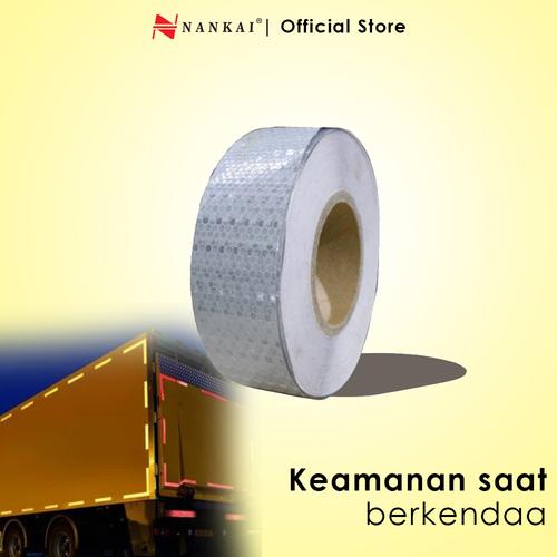 Promo Sticker Reflective Putih 2" x 45 Meter / Stiker Reflektif Nankai ...