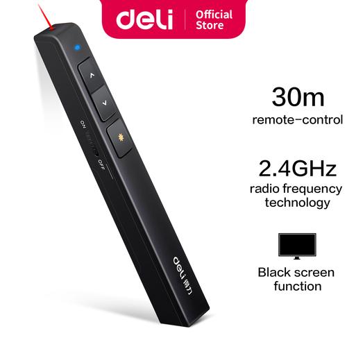 Jual Deli Laser Pointer Wireless alat presentasi berbentuk pen 30m 2802 ...