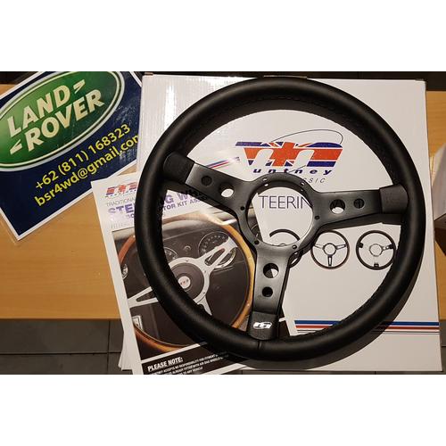Jual 15 inch Steering Wheel for Land Rover Defender Puma - Hitam - Kota ...