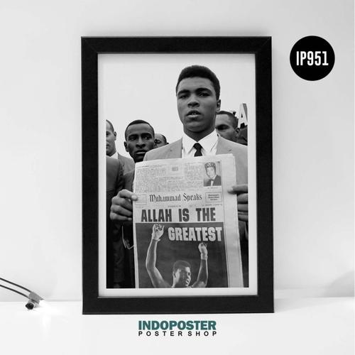 Jual Poster Muhammad Ali Allah is The Greatest INDOPOSTER A2 60X40cm ...