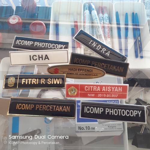 Jual Nama Dada Name Tag Pin Dada Identitas - Putih - Kab. Banyuwangi ...
