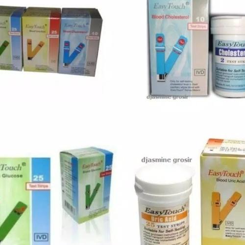 Jual Strip Easytouch Gula Asam Urat Kolesterol/ Easy Touch Glucose UA ...