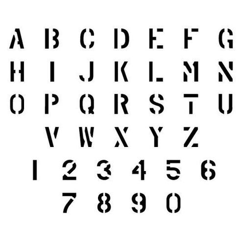 Jual Alphabet Stencil, Stencil Huruf dan Angka - Jakarta Selatan - The ...