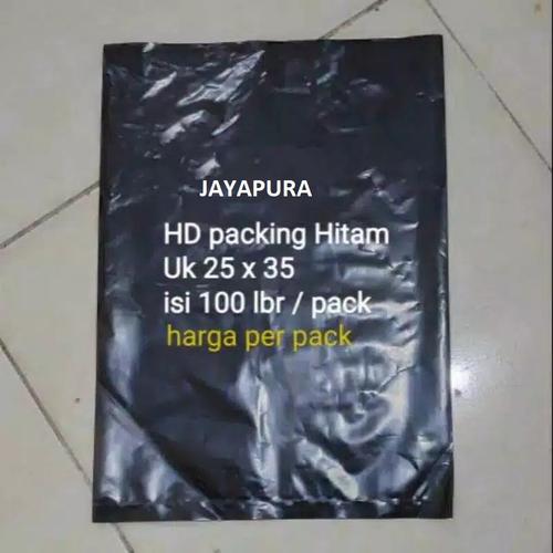 Promo plastik packing hitam uk 25x35, hd packing, plastik sampah ...