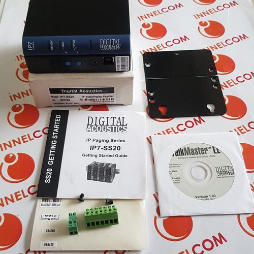Jual Digital Acoustic 20 Watt IP Paging Amplifier IP7-SS20 Voice Over ...
