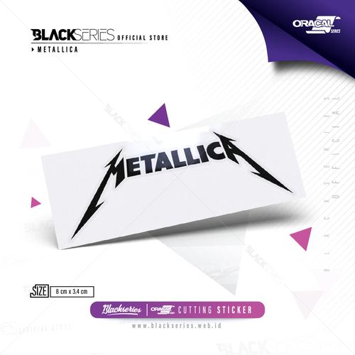 Jual Cutting Sticker Musik Metallica | Stiker Metallica - Hitam - Kota ...