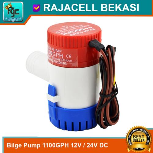 Jual Bilge Pump 12V 24V DC 1100GPH Submersible Pump Pompa Celup 4100L ...