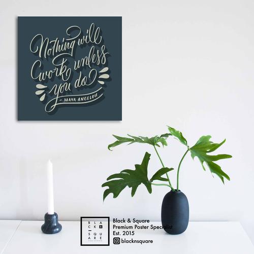 Jual Premium Poster - Maya Angelou Quotes - Borderless Frame 40x40cm ...