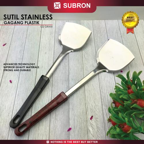 Promo SUBRON Spatula 35cm Stainless Steel Sutil Susuk Sodet Gagang ...