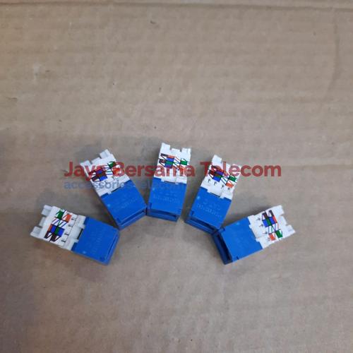 Jual modular panduit TX6/panduit Cat.6 CJ688TPBU second/bekas warna ...