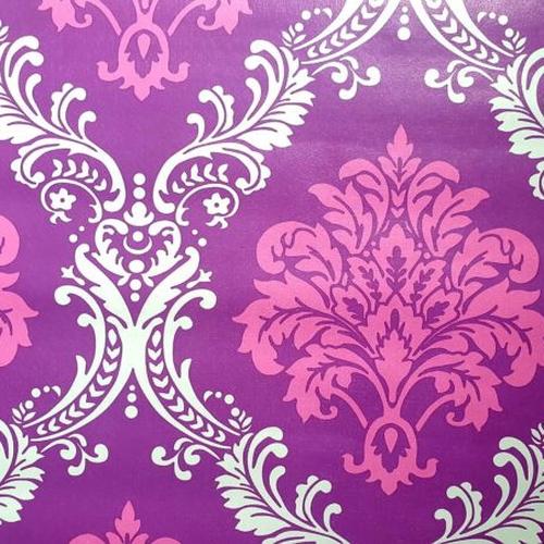 Jual Wallpaper Stickers Dinding motif Batik warna ungu 10mX45cm ...