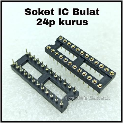 Jual Soket IC 24p Bulat / Socket Round 24 pin ic Dudukan 2x12 24pin ...