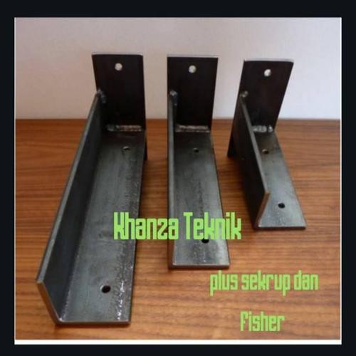 Jual Rak Dinding Bracket Ambalan Siku Rak Plat Besi - Putih, 15x20 cm ...