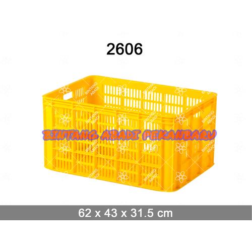 Jual 2606 KERANJANG PLASTIK CONTAINER INDUSTRI RABBIT - Kuning - Kota ...