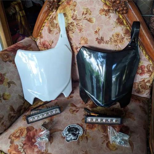 Jual set papan crf 250 + led bar 6 mata pnp klx crf dtracker - Putih ...