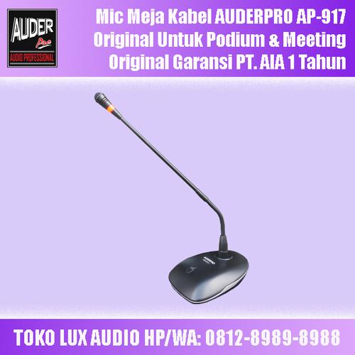 Jual Microphone podium - meja AUDERPRO AP-917 bisa phantom dan baterai ...
