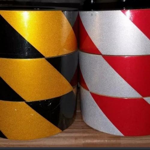 Jual Stiker Sticker Reflektor Pemantul cahaya 5cm x 1mtr - merah putih ...