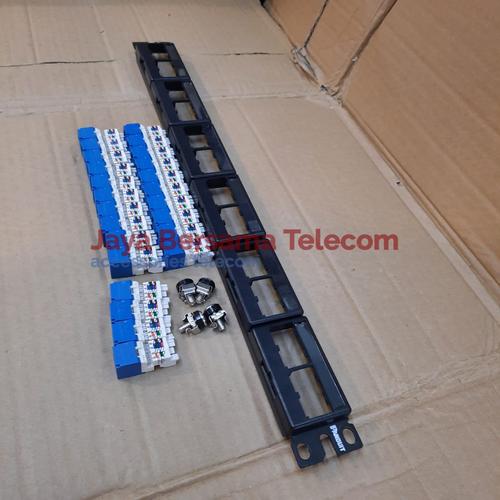 Jual Patch Panel 24 Port Cat.6 Panduit Second Loaded ( Biru ) - Jakarta ...