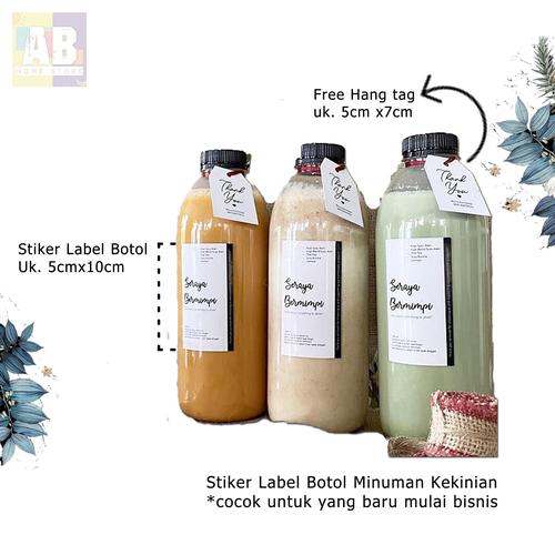 Jual Stiker Label Botol / Kopi / Jamu free hang tag - 5 x 10 - Kota ...
