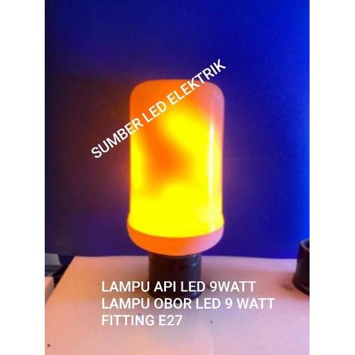 Jual Lampu api led 9 watt lampu obor led 9 watt 220V Fitting E27 ...