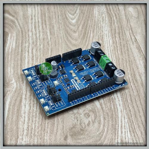 Jual Cytron - 10Amp 7V-30V DC Motor Driver Shield for Arduino (2 ...