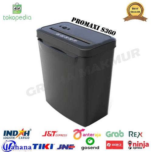 Jual PROMAXI S360 Plus Paper Shredder - Mesin Penghancur Kertas Cross ...