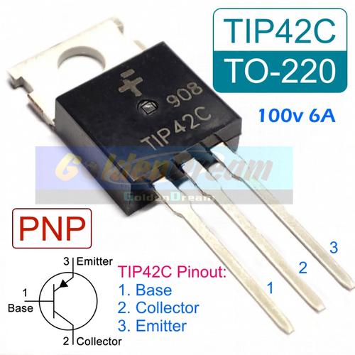 Jual TIP42C PNP Power Transistor TO-220 100V 6A TIP 42 42C TIP42 TR IC ...
