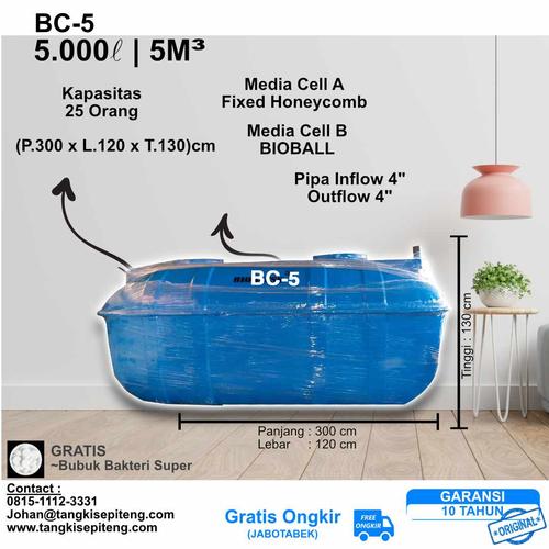 Jual Tangki BIO Septic Tank ANAEROB 5000 Liter / 5M3 - Kab. Tangerang ...