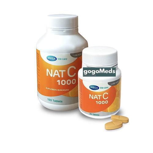 Jual MEGA WE CARE NAT C ISI 30 TABLET VITAMIN C 1000MG - Kota Bandung ...