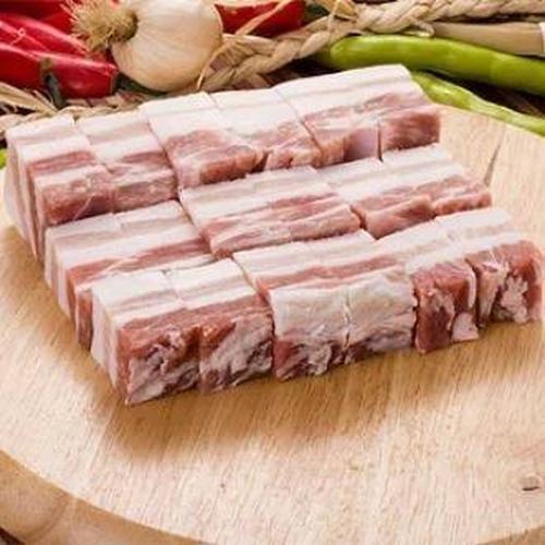 Jual daging babi samcan potong dadu pork belly cube 500gr - non kulit ...