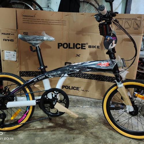 Jual sepeda lipat merk Element police seri Rans Ent frame hi-ten 8s ...