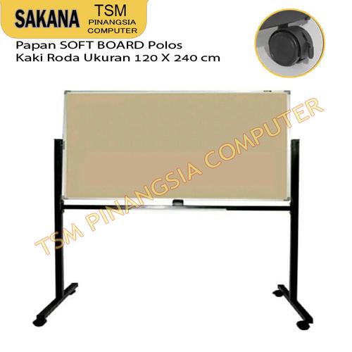Jual Sakana 120 x 240 Papan Tulis Soft Board - Softboard Standing kaki ...
