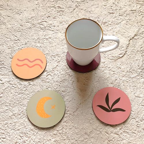 Jual Coaster Custom Tatakan Gelas Tatakan Minuman Estetik Wooden ...