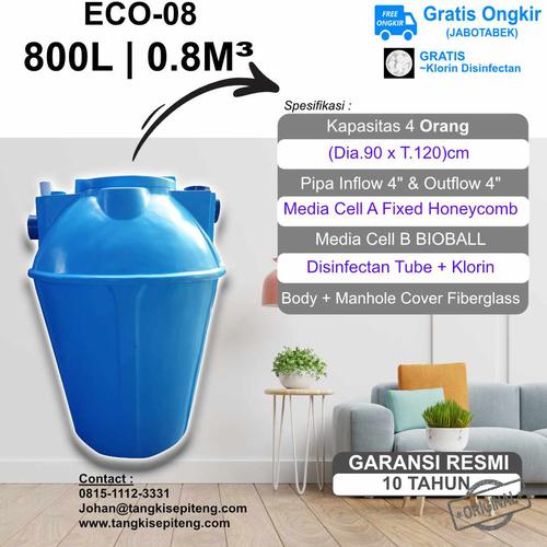 Jual Tangki Bio Septic Tank Vertikal BIOFIL 800 liter / 0.8 M3 - Kab ...