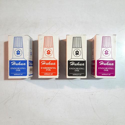 Jual Tinta Stempel Cap Bantalan Stamp Pad Ink Warna Biru Merah Hitam ...