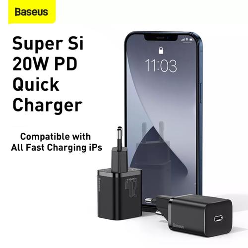 Jual Baseus 20W PD Charger USB C Power Adapter for iPhone 12 Fast ...