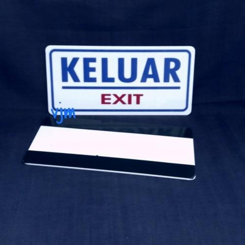 Jual sign label acrylic tulisan keluar, sign board akrilik - Kota ...