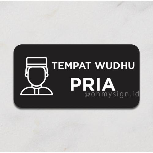 Jual Sign Tempat Wudhu Pria Modern Akrilik Print | 20x10 cm | Sign ...