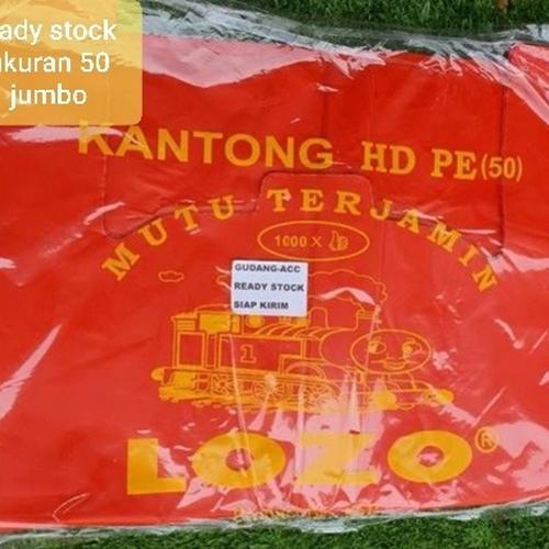 Jual plastik merah hd jumbo/Besar ukuran 50 PLASTIK KUAT LOZO READY ...