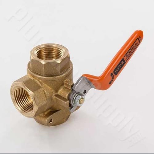 Jual Stop kran kitz 1 inch ball Valve 3 way / stop kran 3 arah ...