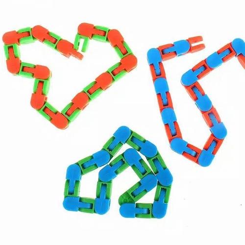 Jual Wacky Tracks Snap and Click Toys Kids Autism Snake Puzzles Fidget ...