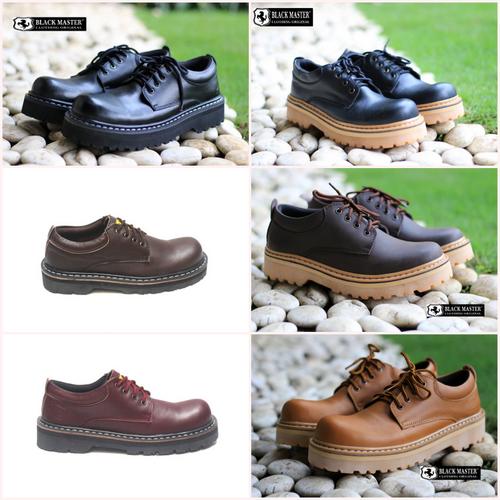 Jual SEPATU KULIT BOOT PENDEK PRIA BLACKMASTER UG LOW BOOTS - Hitam, 38 ...