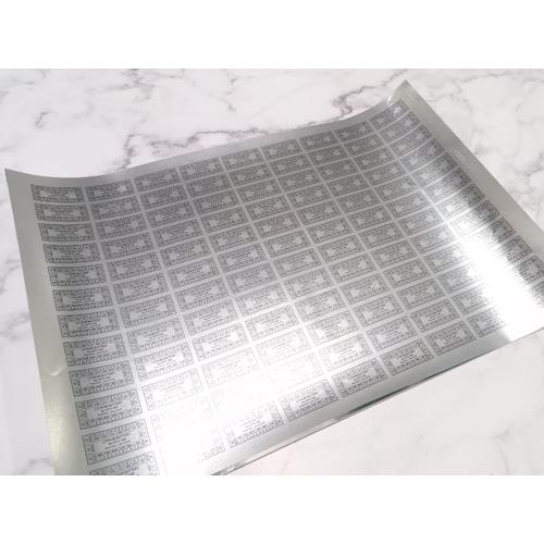 Jual Sticker Metalize Chrome + Cutting / Silver A3 Design Printing ...